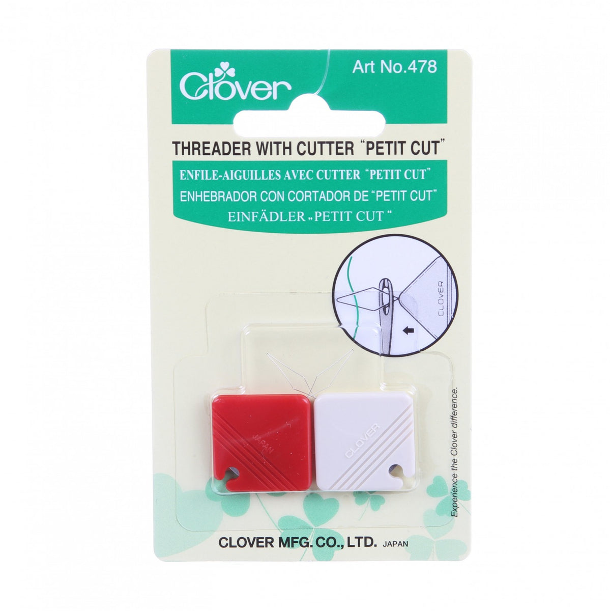Clover Threader with Cutter - Petit Cut – Quilt in a Day