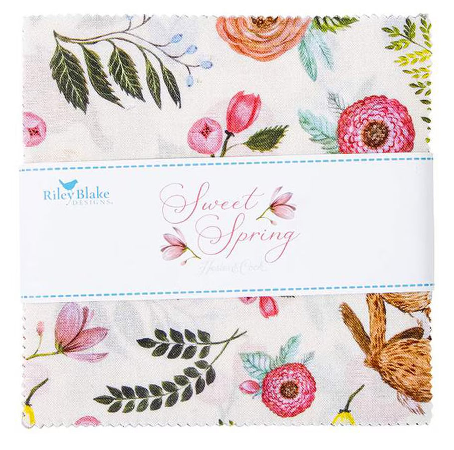 Riley Blake - Sweet Spring 5" Stacker by Hester & Cook 42 pcs – Quilt in a Day