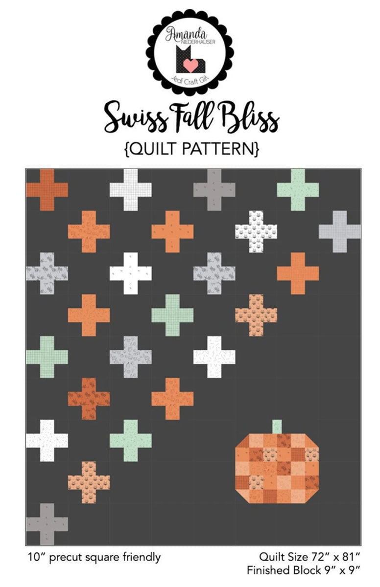 Swiss Fall Bliss Quilt Pattern by Amanda Niederhauser – Quilt in a Day