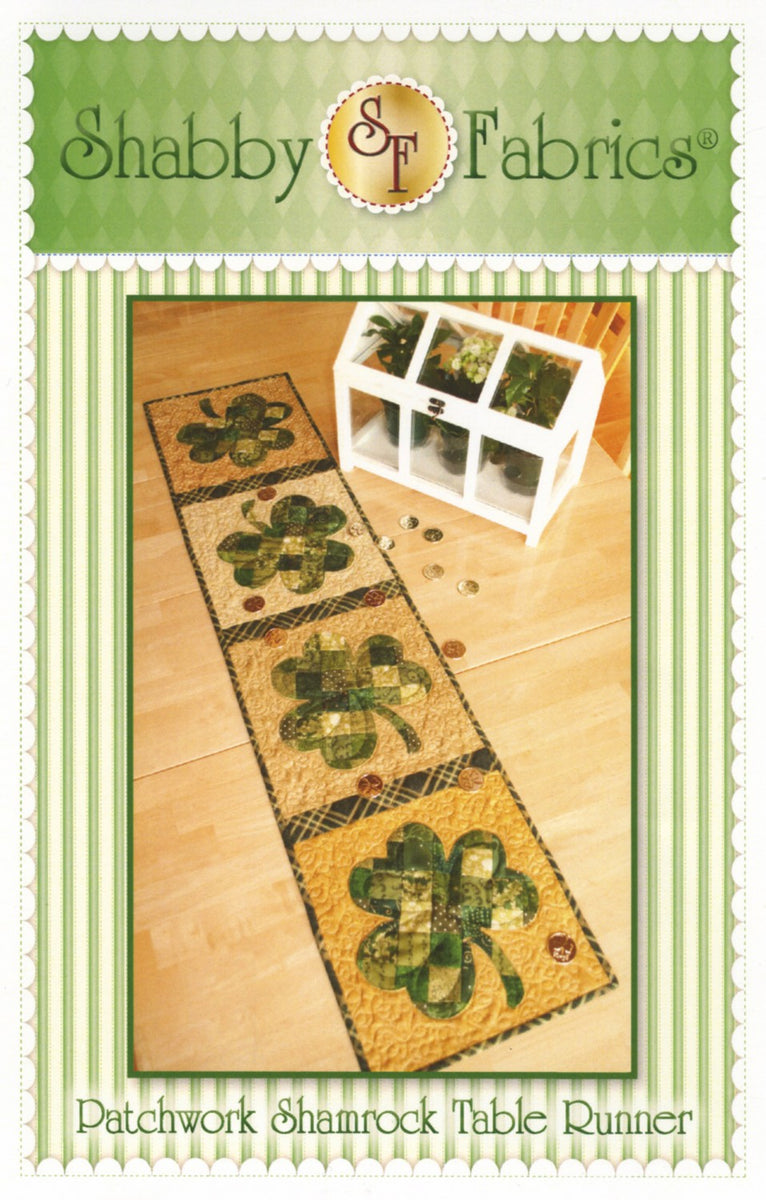 Patchwork Shamrock Table Runner Pattern by Jennifer Bosworth – Quilt in a Day