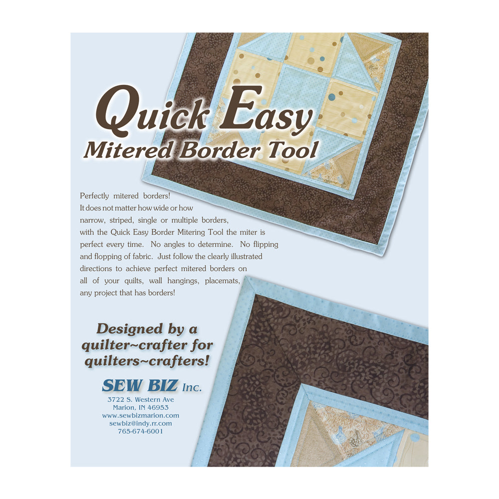 Mini Quick Easy Border Mitering Tool 1pc – Quilt in a Day
