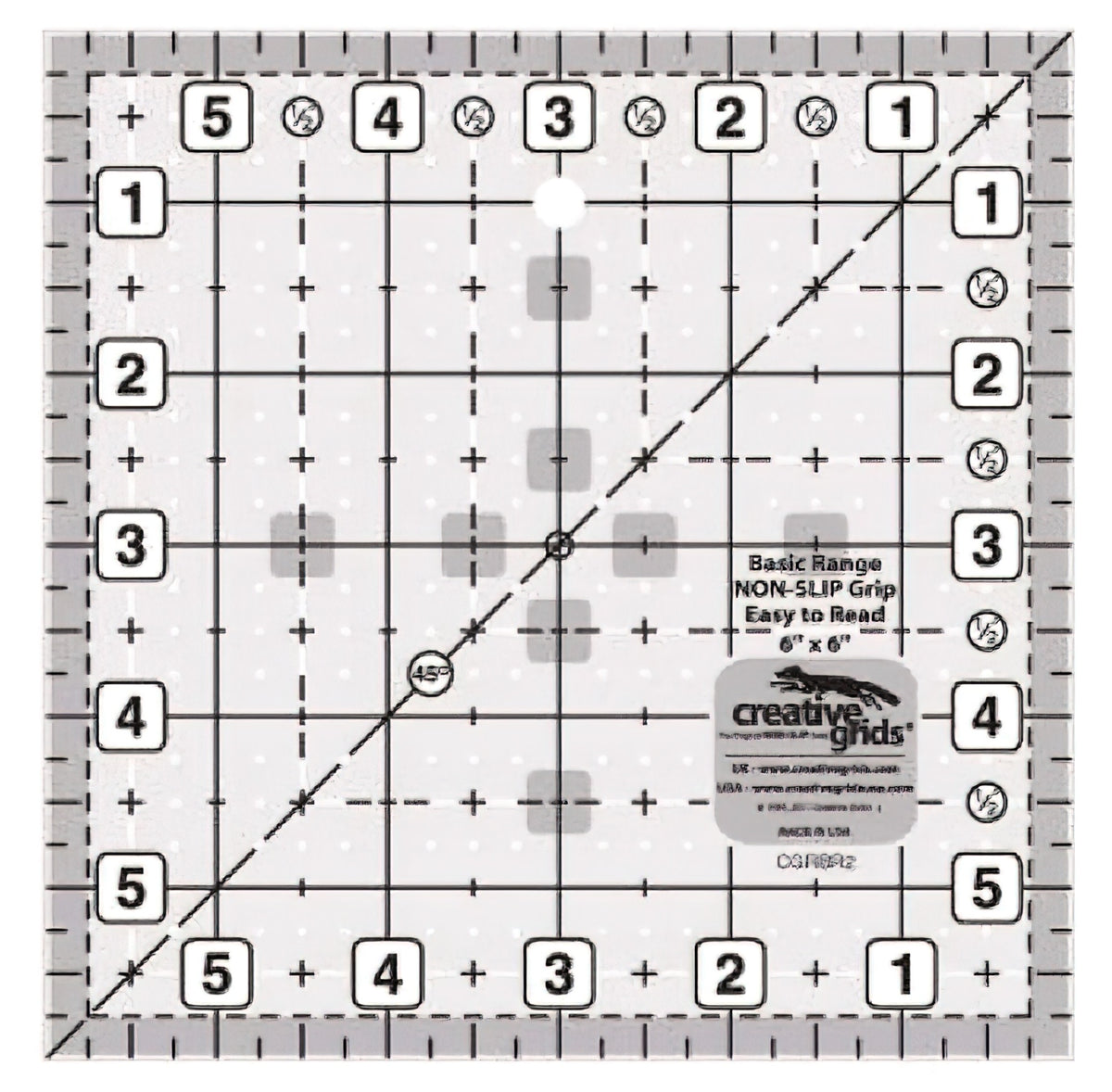 Creative Grids Basic Range 6 in Square CGRBR2 – Quilt in a Day