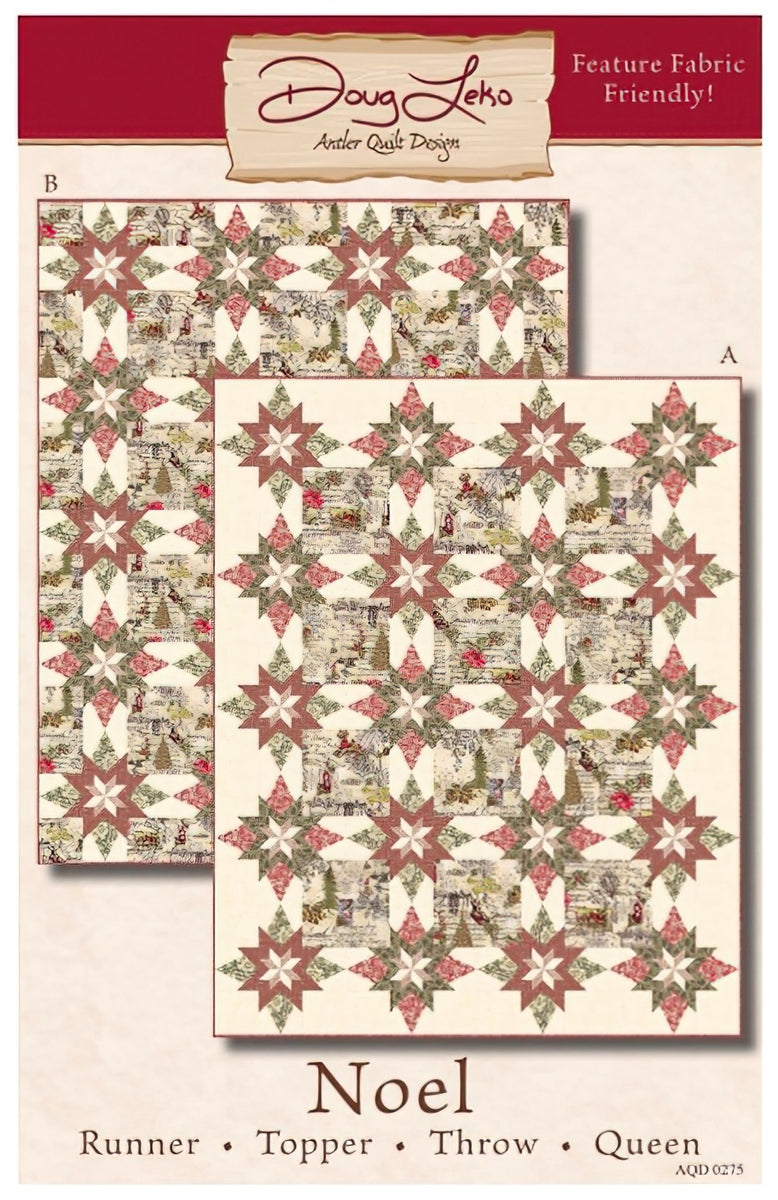 Noel Quilt Pattern by Doug Leko Antler Quilt Design – Quilt in a Day
