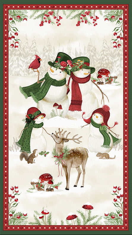 WILMINGTON - Woodland Snowmen by Danielle Leone - PANEL - Multi - PL11 ...