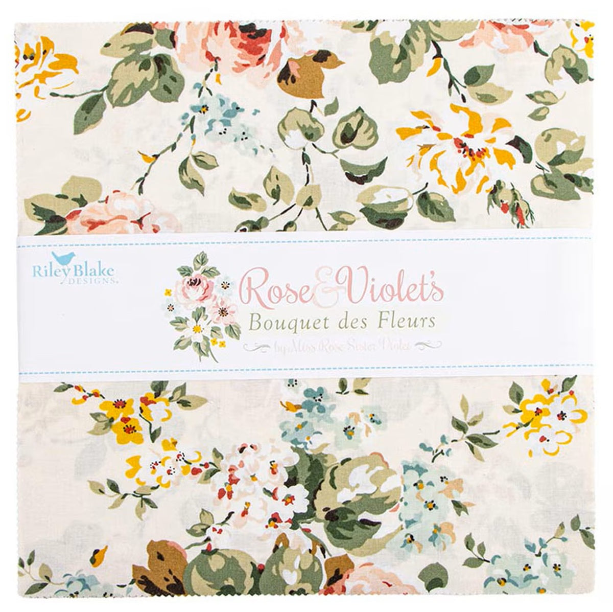 Riley Blake - Rose & Violet's Bouquet des Fleurs 10" by Miss Rose Sist ...
