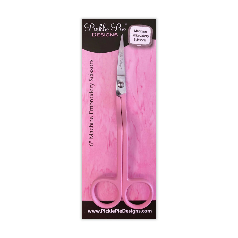 Curved 6in Machine Embroidery Scissors by Pickle Pie Designs – Quilt in ...