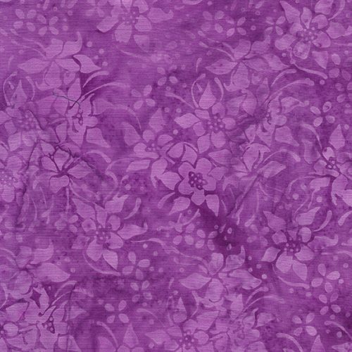 ISLAND BATIK - Poetic Bouquet by Kathy Engle - Columbine - Purple Jell ...