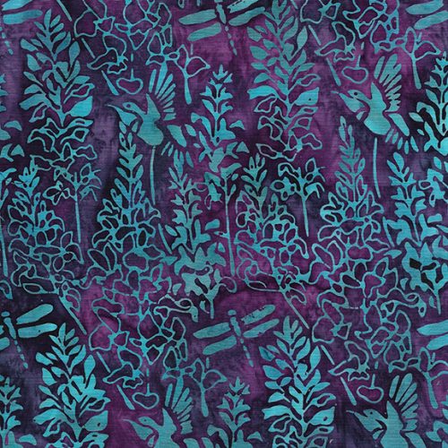 ISLAND BATIK - Poetic Bouquet by Kathy Engle - Bluebonnet - Purple Egg ...