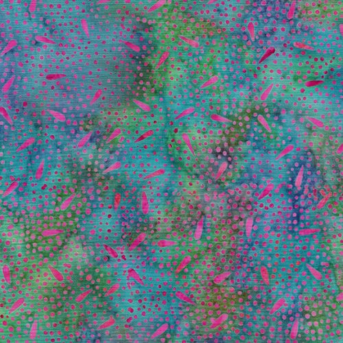 ISLAND BATIK - Flower Pot by Kathy Engle - Petals - Multi/Blue - K8535 ...