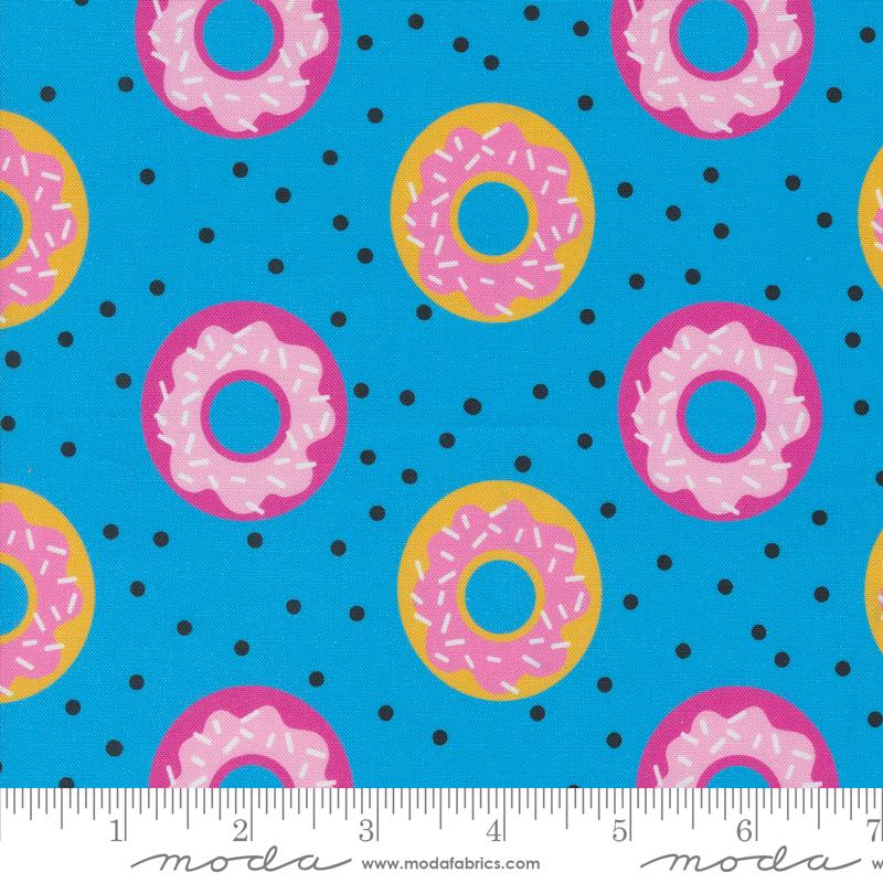 MODA FABRICS - Snack Shack by Crystal Manning - Donut Worry - Blueberr ...