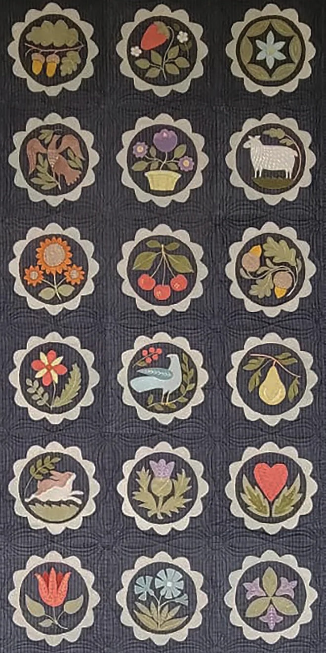 Buttermold Sampler Quilt Pattern by Bonnie Sullivan All Through The Ni ...