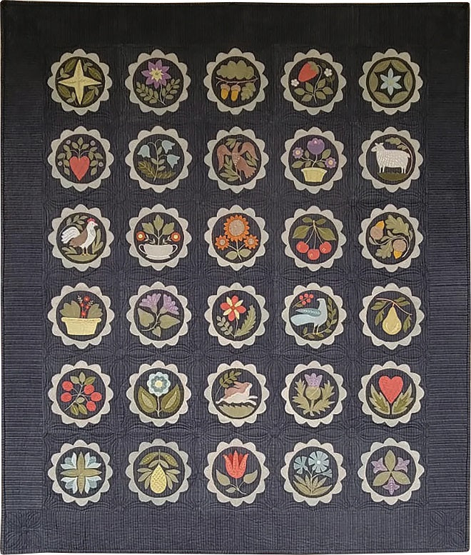 Buttermold Sampler Quilt Pattern by Bonnie Sullivan All Through The Ni ...