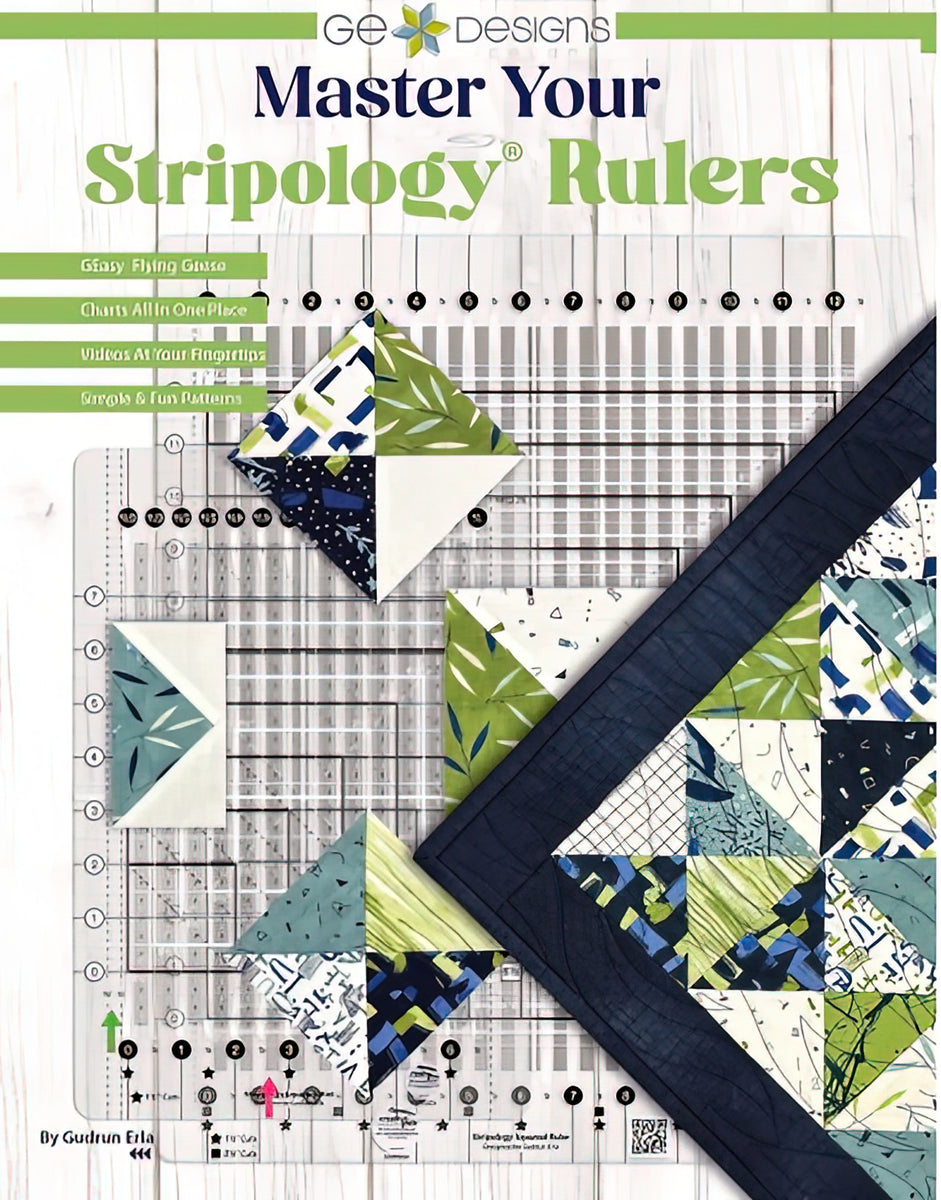 Master Your Stripology Rulers Book by Erla Gudrun GE Designs – Quilt in ...