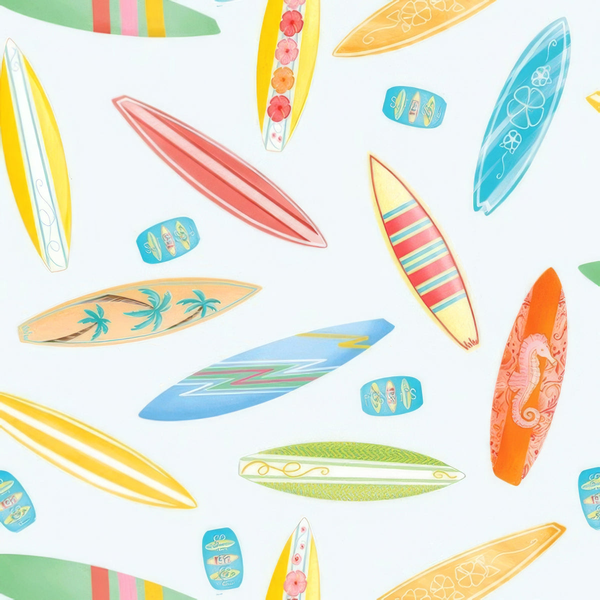 Skinny - SK14983 - 2 1/8 yds - Benartex - Santa's Vacation - Surfboard ...