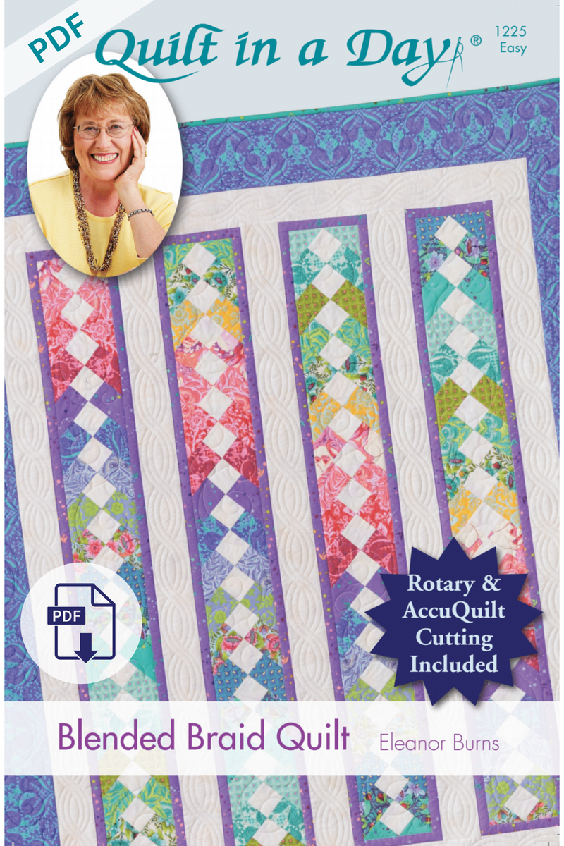 Blended Braid PDF Quilt Pattern - Eleanor Burns Signature Pattern ...
