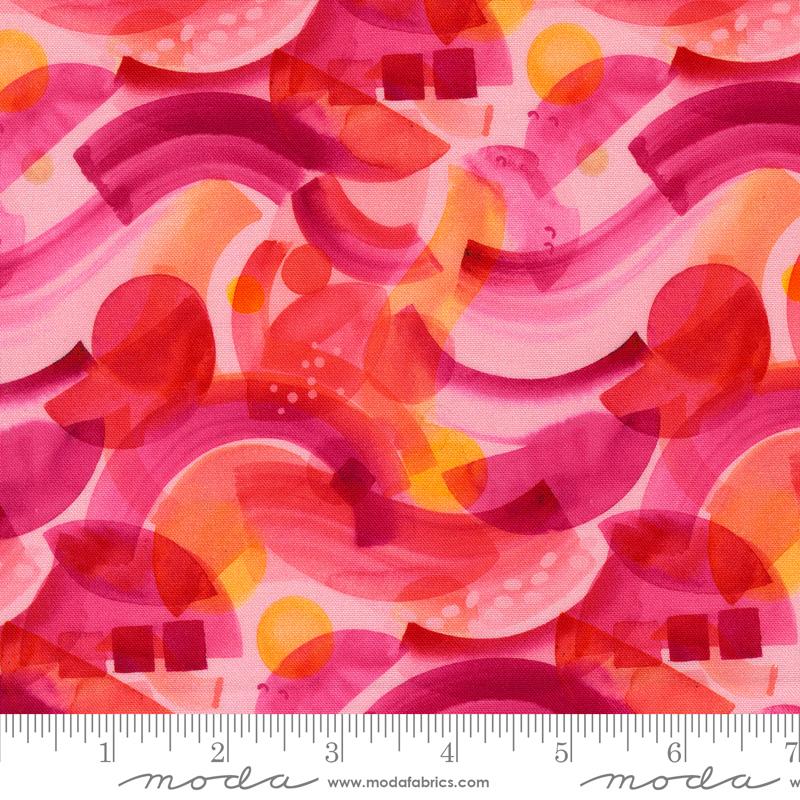 MODA - Playgrounds by Amarilys Henderson - Abstract Waves - Pink ...