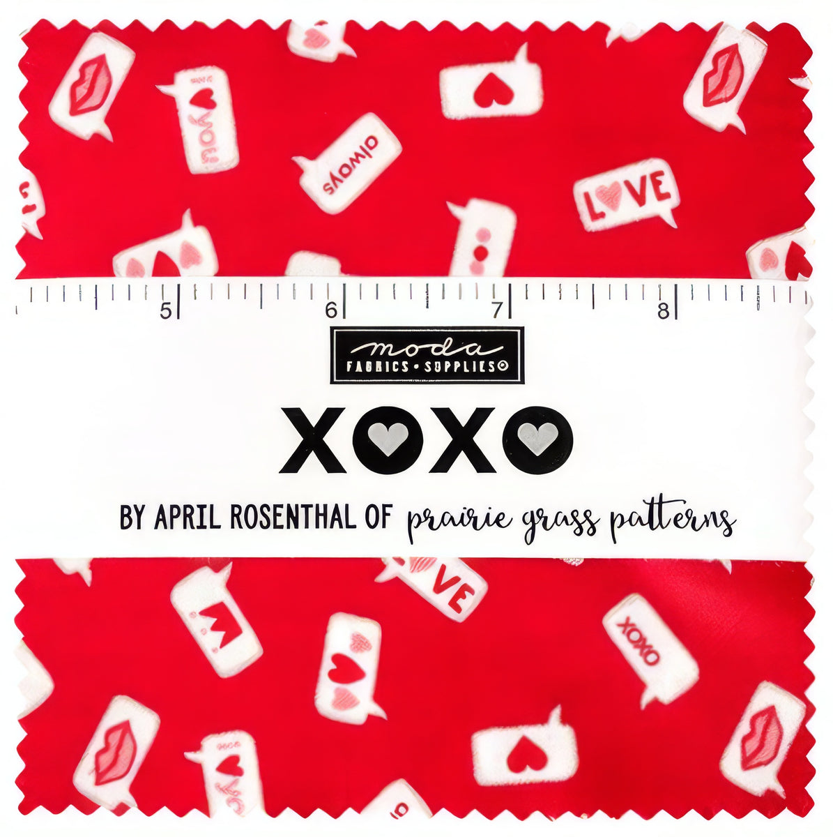XOXO Charm Pack by April Rosenthal Moda Precuts – Quilt in a Day