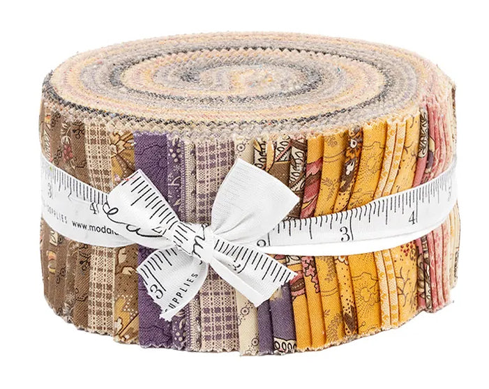 Moda - Wild Orchid Jelly Roll by Blackbirds Designs 40 pcs – Quilt in a Day