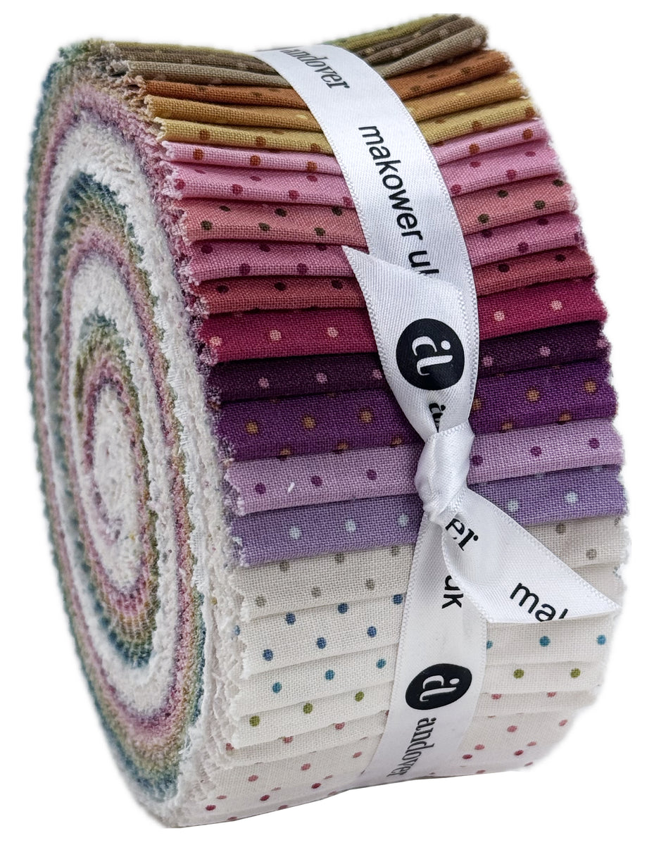 Andover - Poppy Seeds 2.5 inch Strip Roll by Laundry Basket Quilts ...