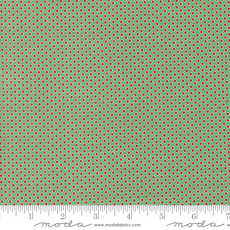 MODA FABRICS - Kitty Christmas by Urban Chiks - Polka Dots - Holly ...