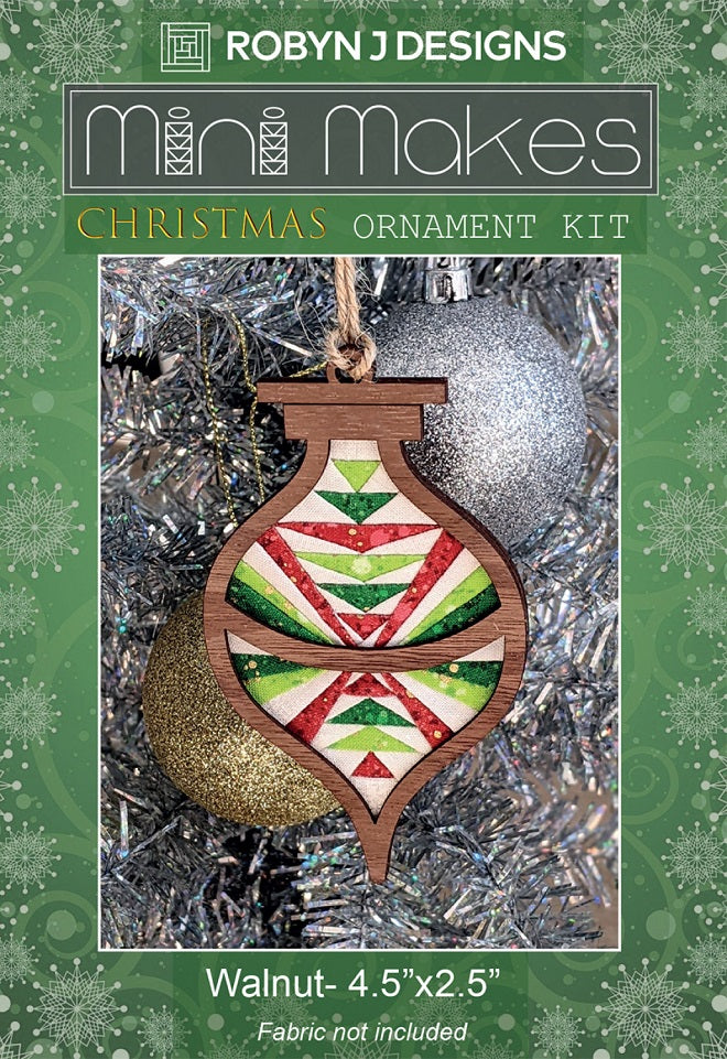 Mini Makes: Walnut Christmas Bauble Ornament kit by Robyn J Designs ...