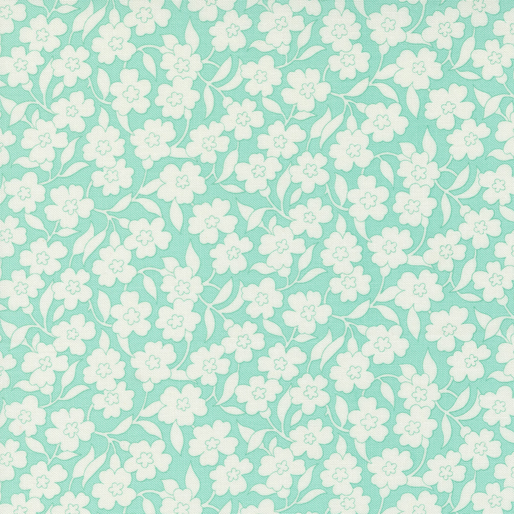 MODA - Flower Power by Maureen McCormick - Mellow Meadow - Aqua - #918 ...
