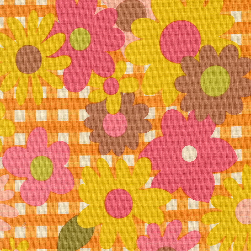 MODA - Happy Daze by Chloe's Closet - Blooming Blossoms Floral Gingham ...
