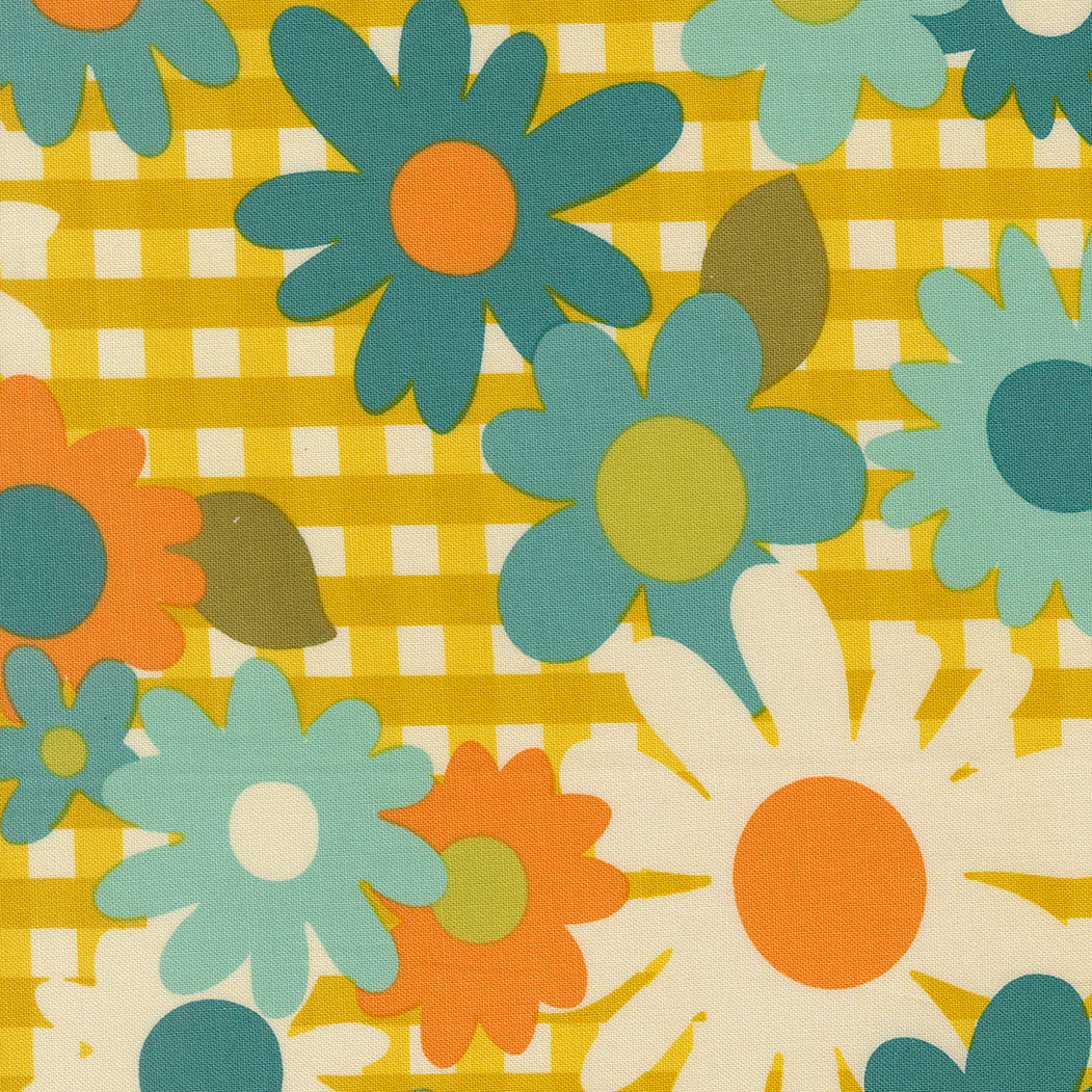 MODA - Happy Daze by Chloe's Closet - Blooming Blossoms Floral Gingham ...