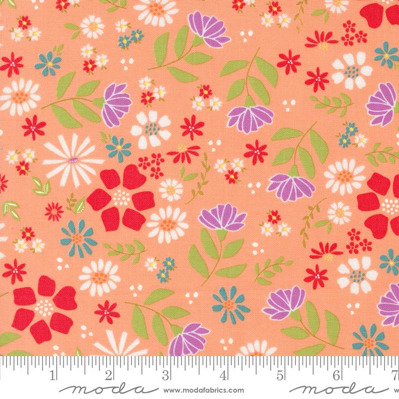 MODA FABRICS - Laguna Sunrise by Sherri & Chelsi - Wild Rose Floral ...