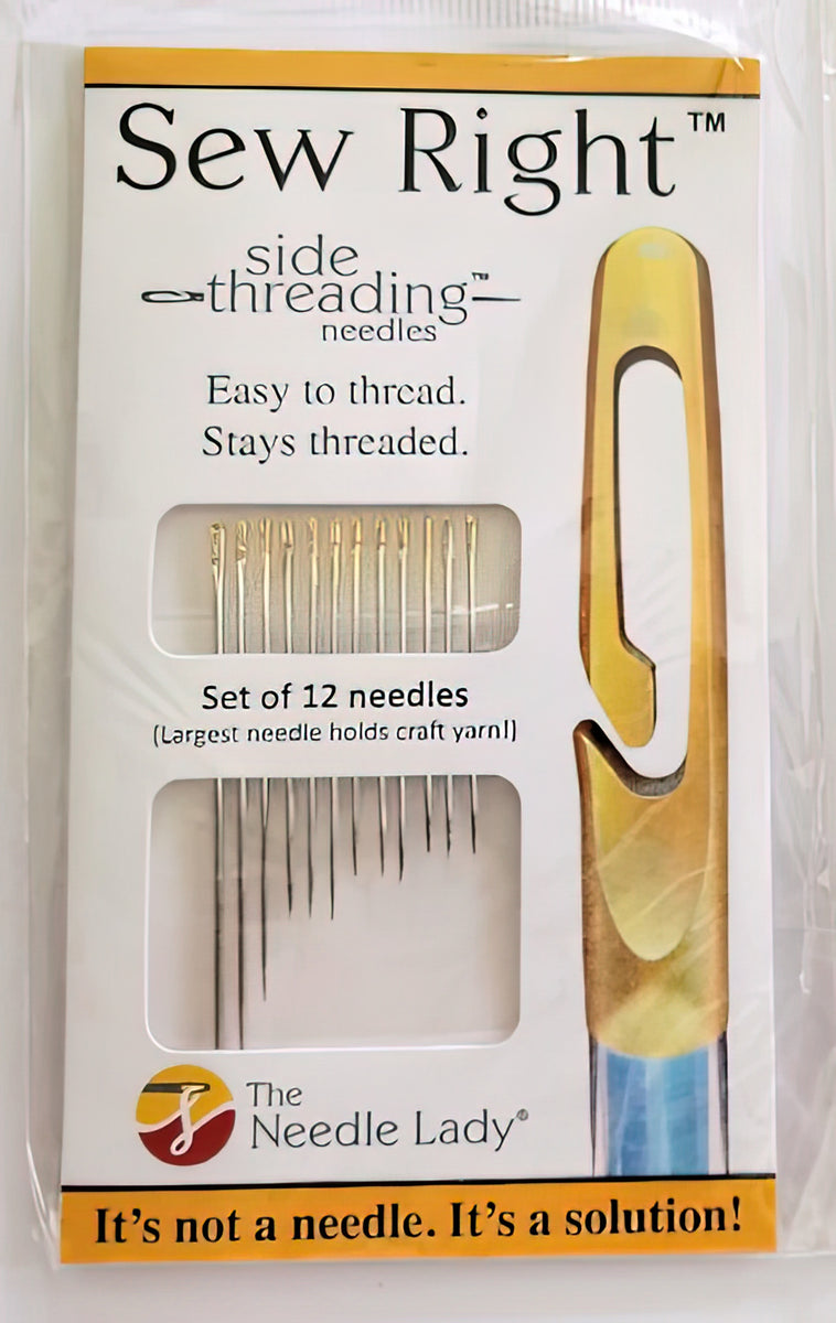 The Needle Lady's Side Threading Needles 12pc by Sew Right – Quilt in a Day