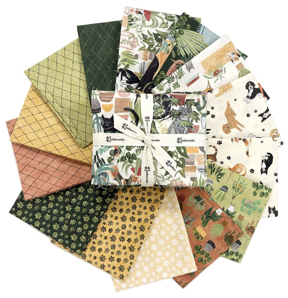 Clothworks - Homebodies Fat Quarter Pack by Mary Urban 14 pcs – Quilt ...