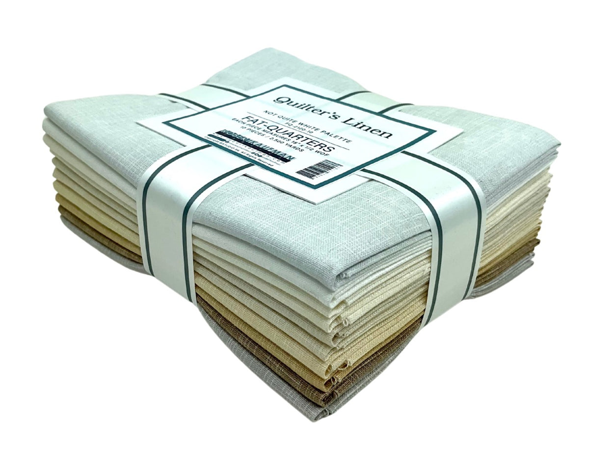 Kaufman - Quilter's Linen: Not Quite White Palette Fat Quarter Bundle ...