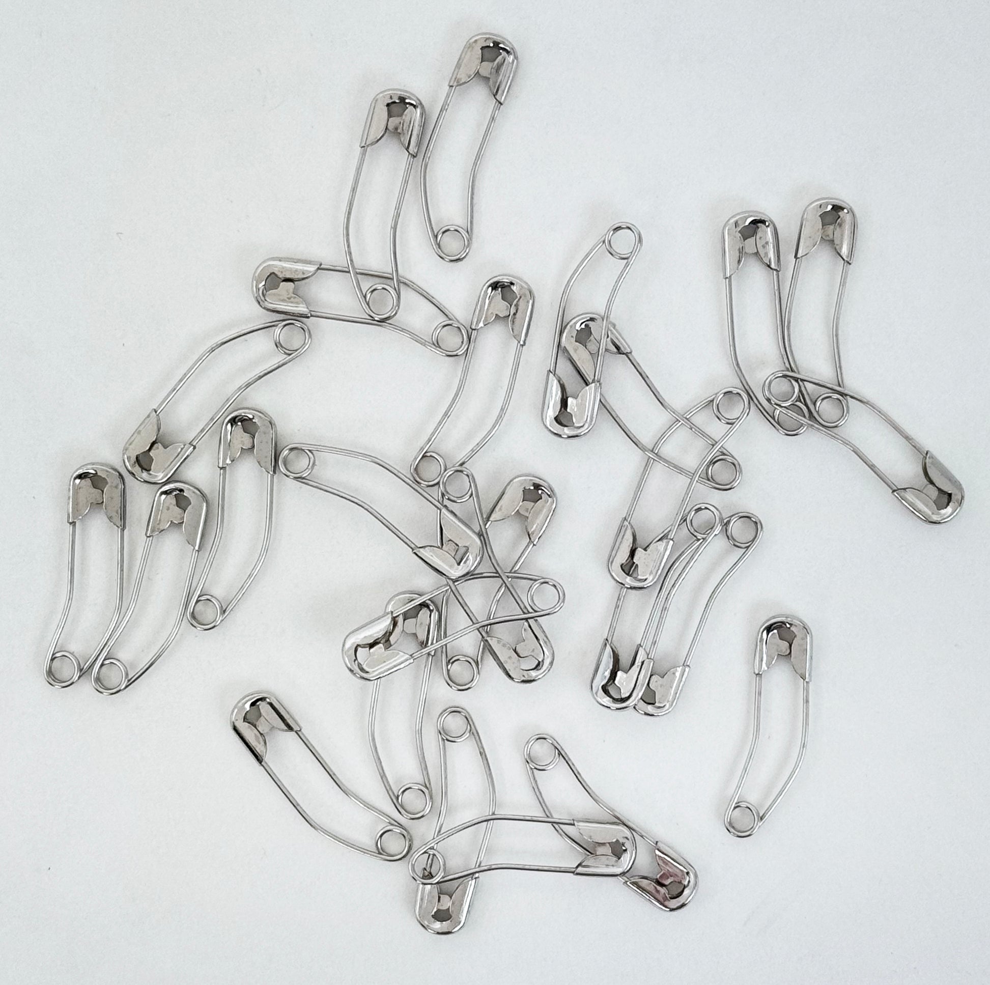Curved Steel Nickel Plated Safety Pins 200 per bag Size 1 - by Paula J ...