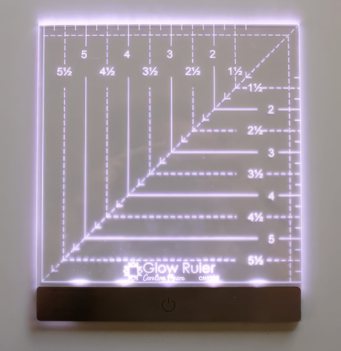 Glow 6 inch Square Ruler by Carolina Moore – Quilt in a Day