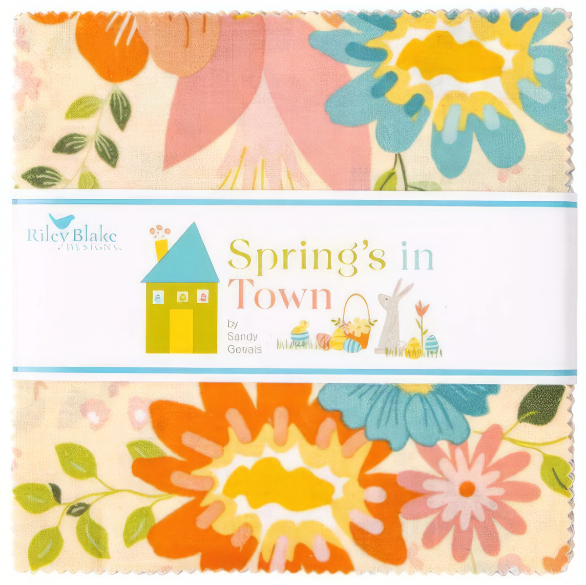 Riley Blake - Spring's in Town 5 inch Stacker by Sandy Gervais 42 pcs ...