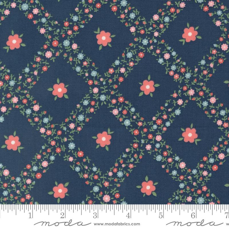 MODA FABRICS - Rosemary Cottage by Camille Roskelley - Floral Trellis ...