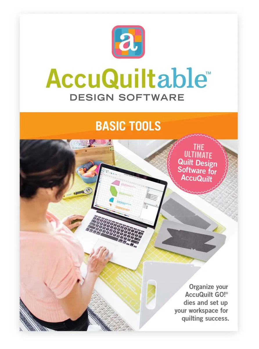 Accuquilt 55690 AccuQuiltable Design Software - BASIC TOOLS - Boxed Ve – Quilt in a Day