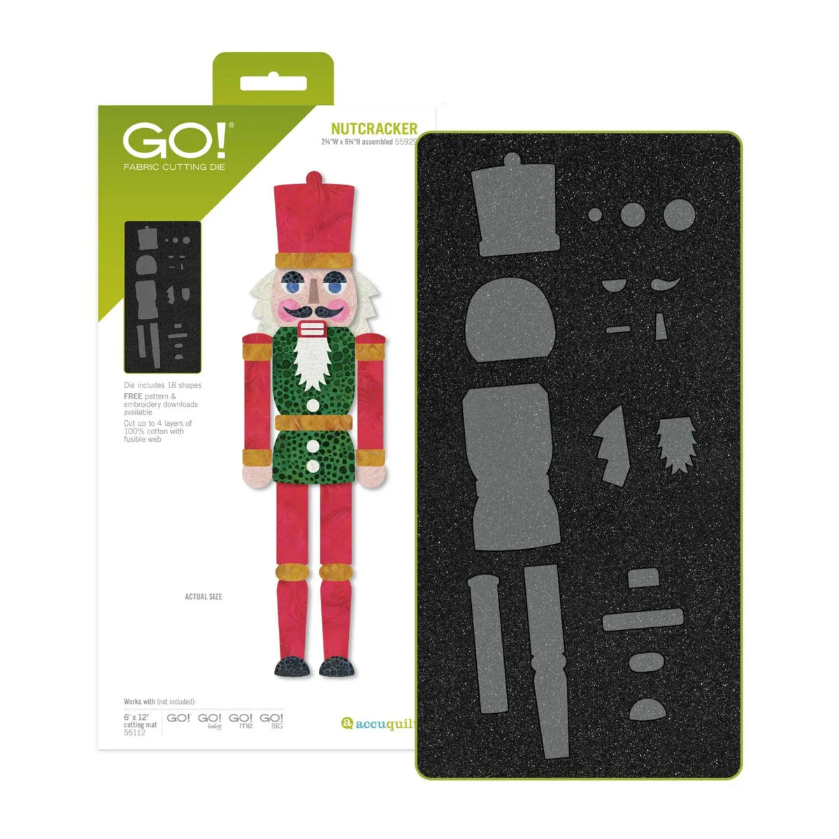 Accuquilt GO! 55929 Nutcracker Die – Quilt in a Day