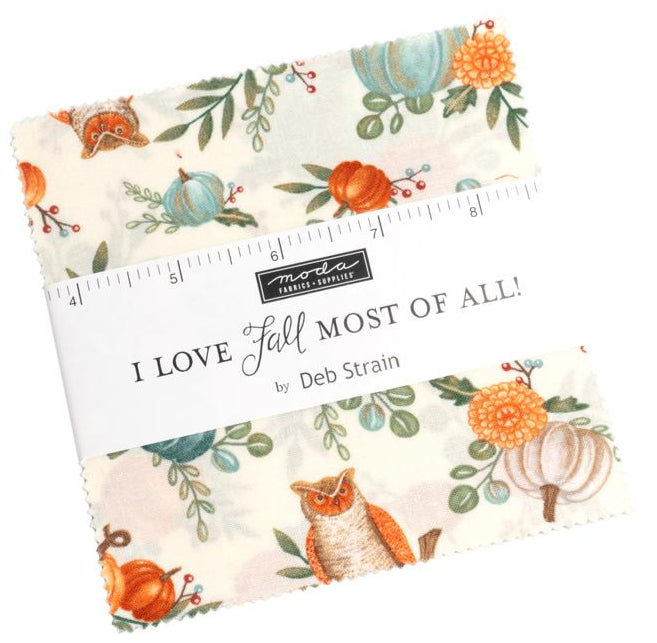 Moda - I Love Fall Most of All Charm Pack by Deb Strain 42 pcs – Quilt ...