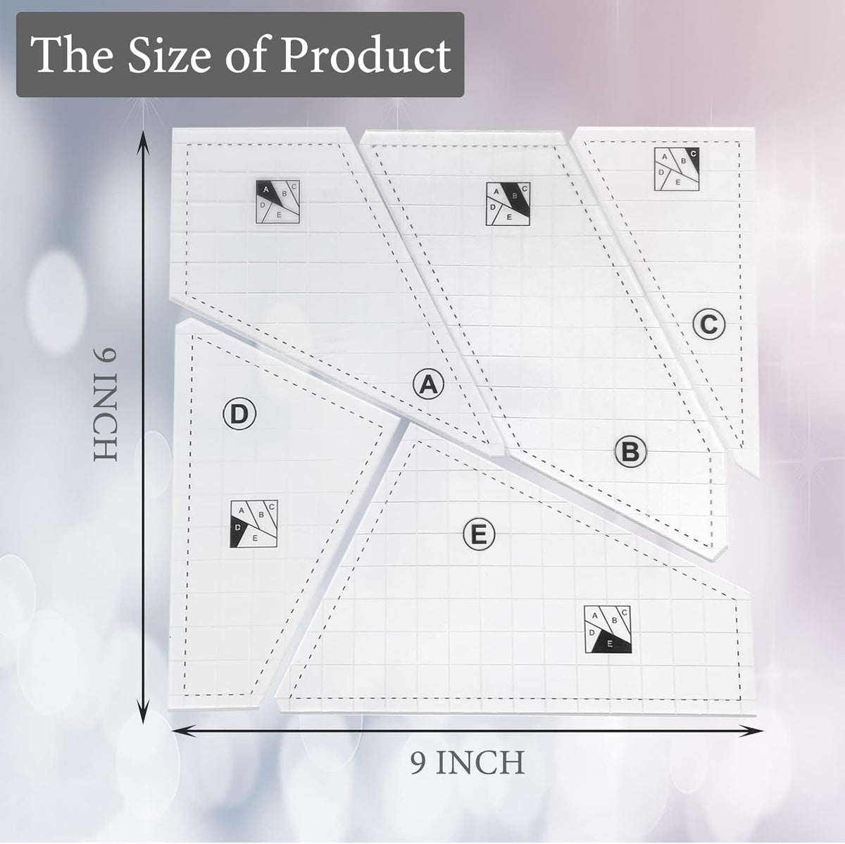 Clearance - Creative Quilting Rulers & Templates - 5pcs Set – Quilt in ...