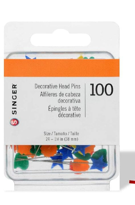 Singer Decorative Head Pins - 100 ct – Quilt in a Day