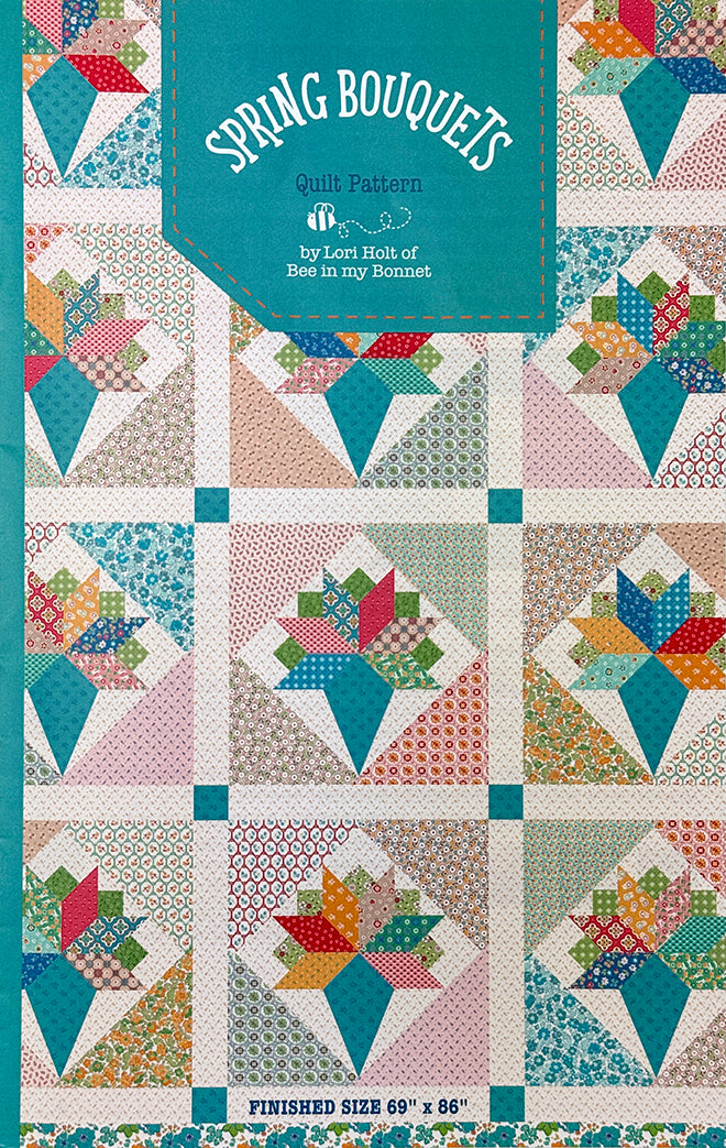 Spring Bouquet Quilt Kit with Pattern & Ruler – Quilt in a Day