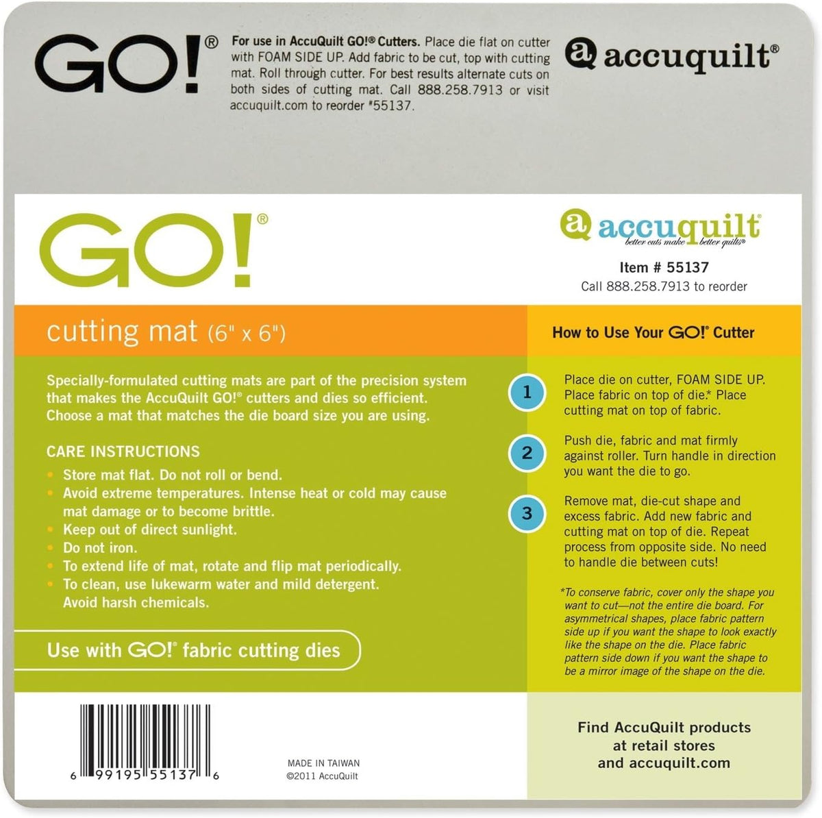 Accuquilt GO! Qube Mix & Match 9" Getting Started DVD, Pattern Book ...
