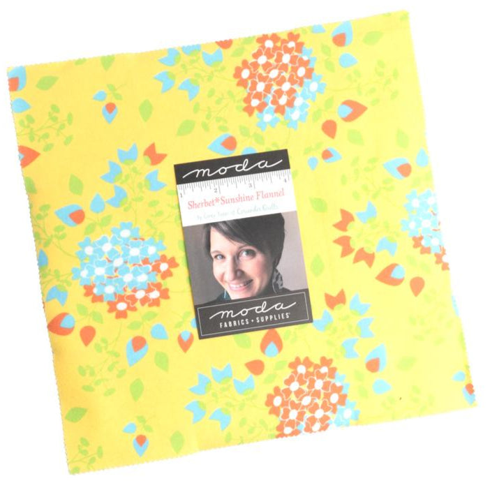 Moda - Sherbet Sunshine Flannel Layer Cake by Corey Yoder 42 pcs ...