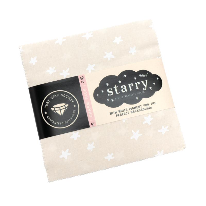 Ruby Star Society - Starry WHITE NATURAL Charm Pack by Alexia Abegg 42 ...