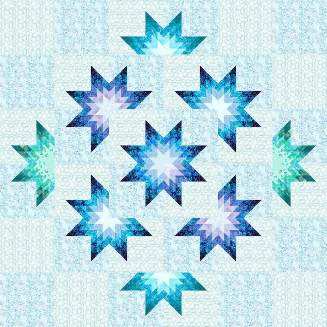 The Goodnight Star Pattern/Foundation Paper by Quiltworx – Quilt in a Day