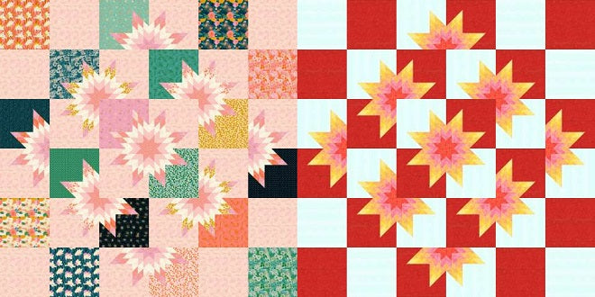 The Goodnight Star Pattern/Foundation Paper by Quiltworx – Quilt in a Day