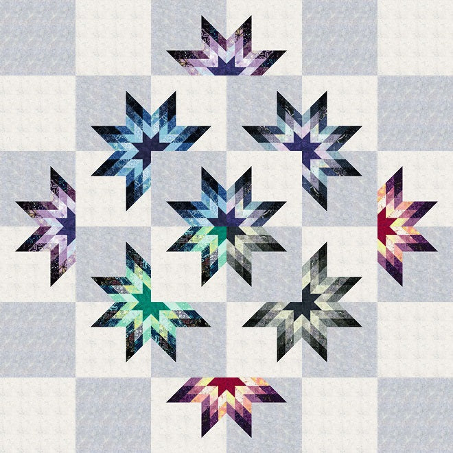 The Goodnight Star Pattern/Foundation Paper by Quiltworx – Quilt in a Day