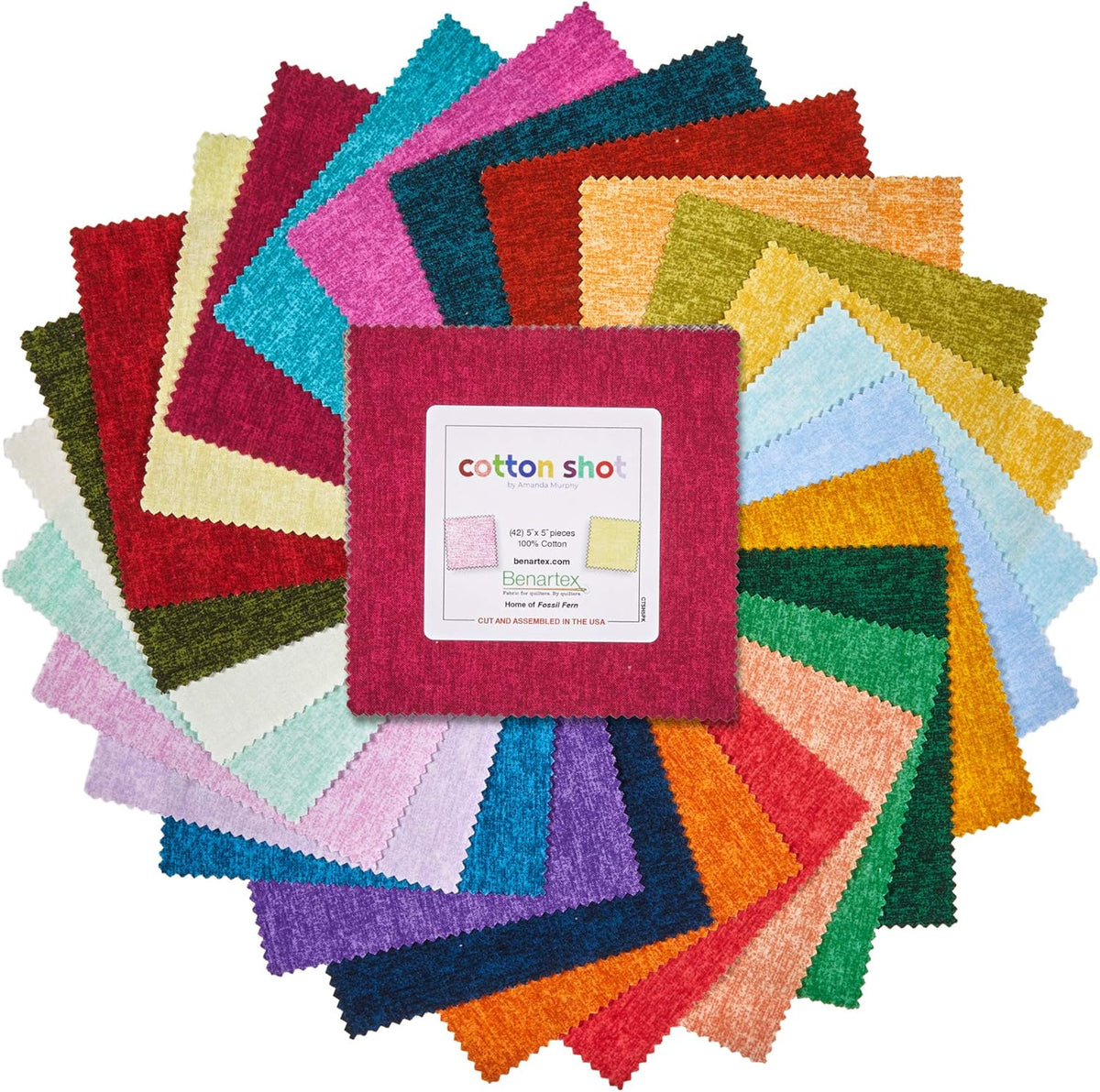 Benartex - Cotton Shot 5x5 Pack 42 pcs – Quilt in a Day