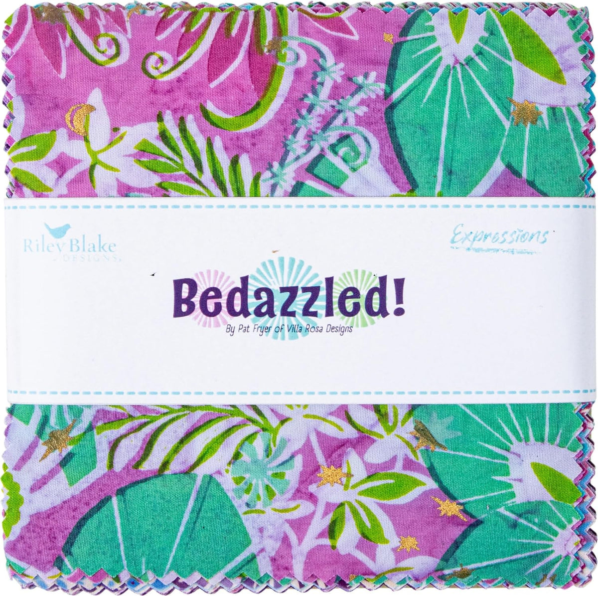 Riley Blake - Expressions Batiks: Bedazzled! 5" Stacker by Pat Fryer 4 ...